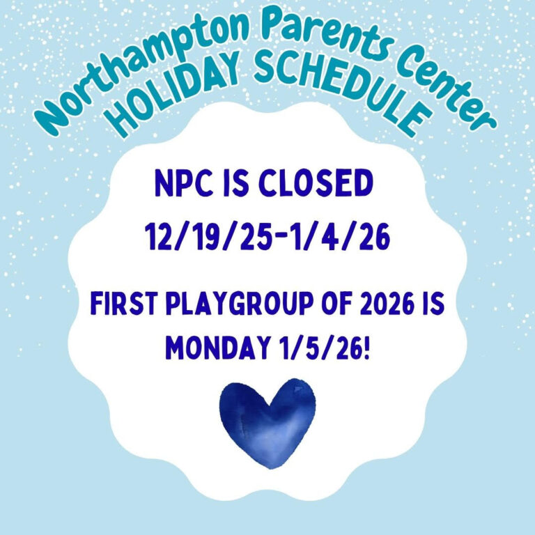 NPC Closed for Winter Break – Playgroups Resume Monday, January 5